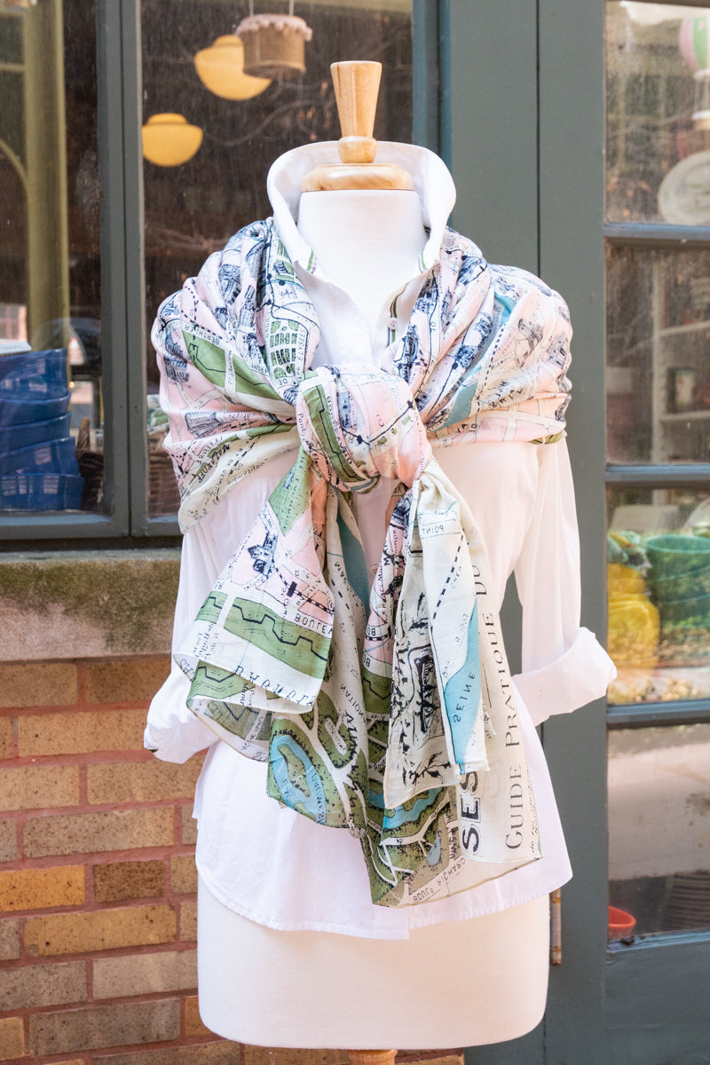 Parisian Scarf Johnny Depp Wearing Lord SM Paris Scarves "JAMAIS SANS